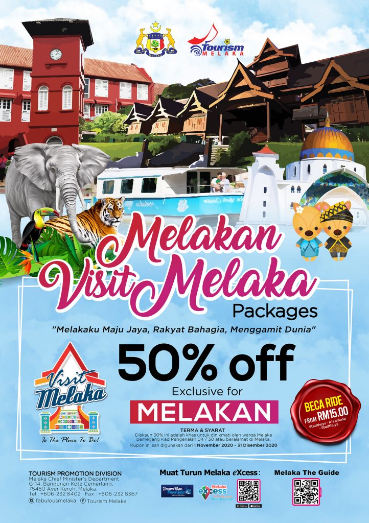 Diskaun 50 peratus lawati pelancongan Melaka