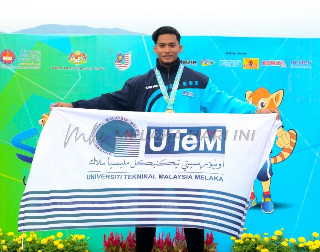 Atlet UTeM ‘raja’ rejam lembing SUKIPT 2022.