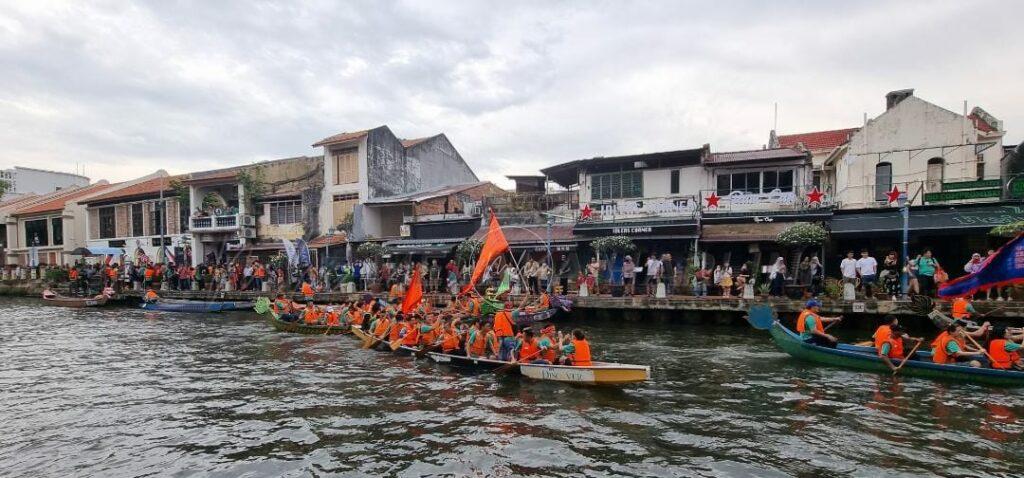 40 perahu naga berentap di Sungai Melaka, 2 Julai ini