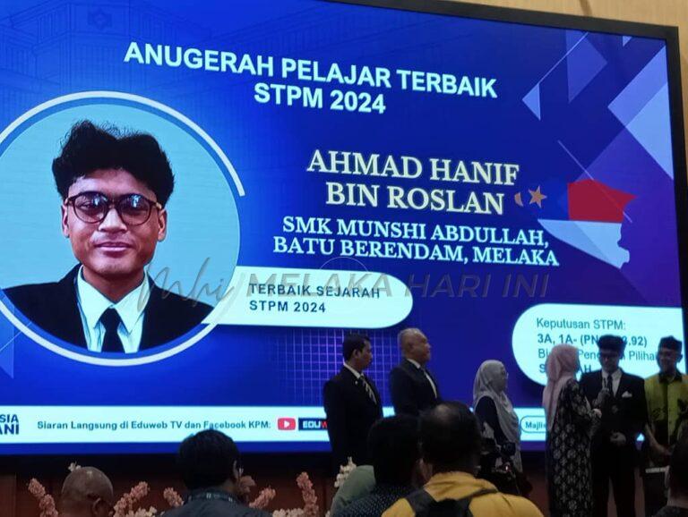 STPM 2024: DUA ANAK MELAKA RAIH ANUGERAH PELAJAR TERBAIK KEBANGSAAN